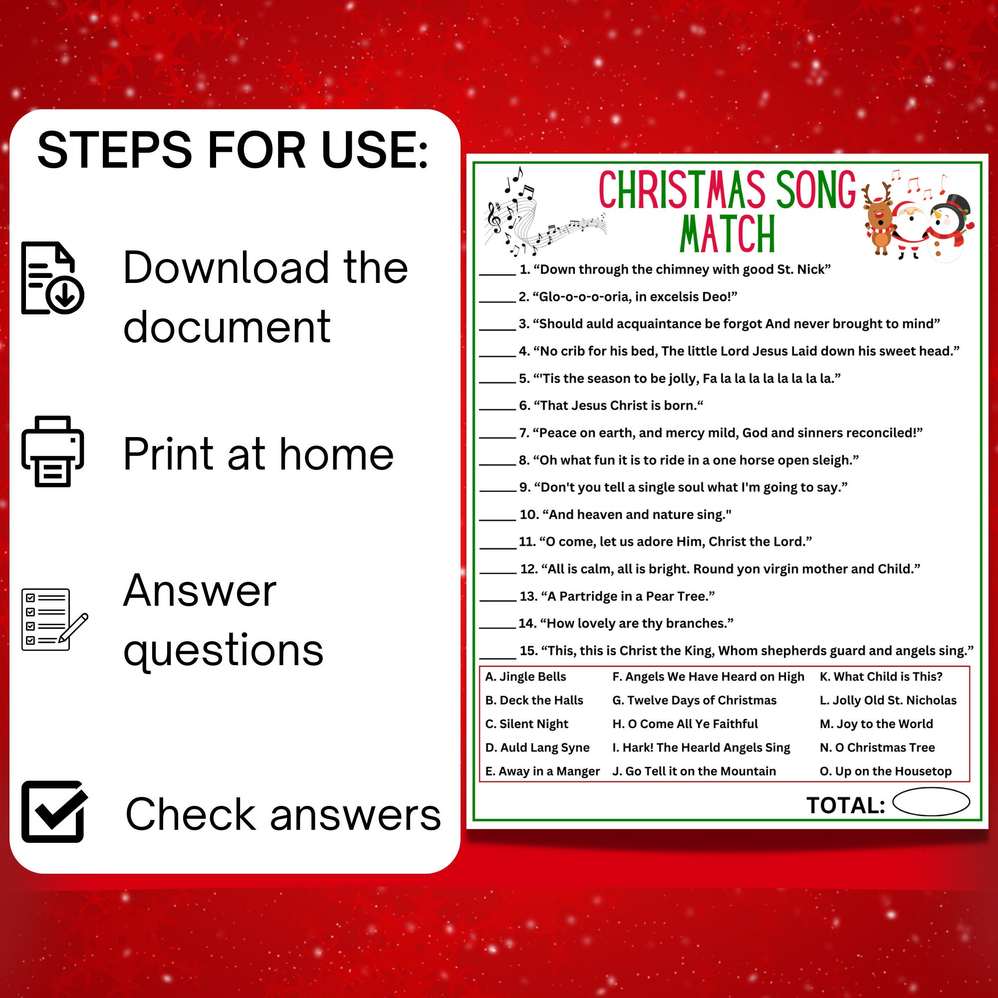 Christmas Song Trivia Game | Christmas Music Trivia | Christmas Carol ...