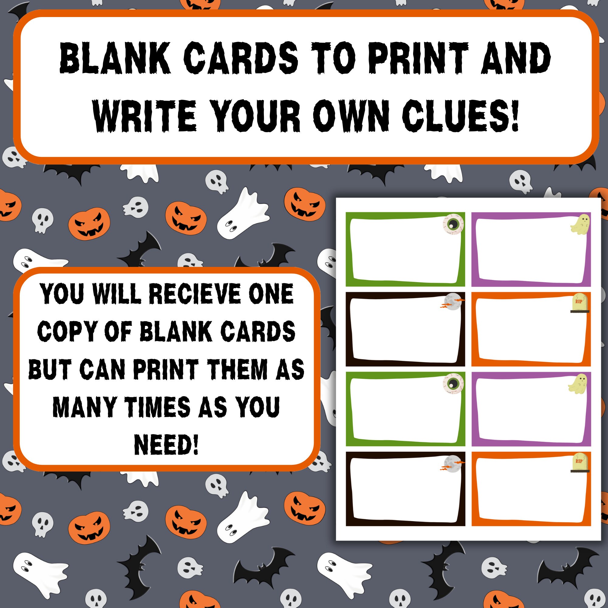 Halloween Scavenger Hunt | Indoor Treasure Hunt | Halloween Printable ...
