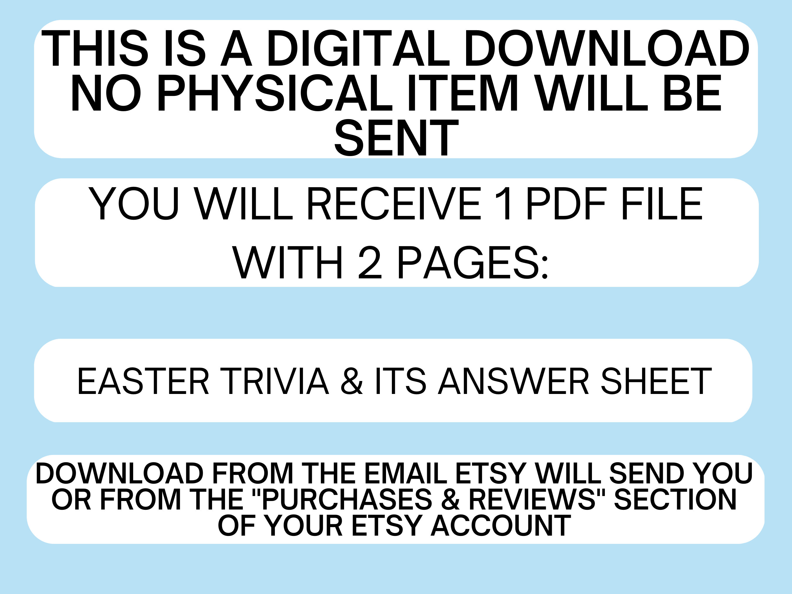 Easter Trivia丨easter Trivia Game Printable丨easter Trivia Facts丨easter ...