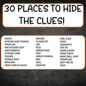 Halloween Scavenger Hunt for Kids丨outdoor Treasure Hunt丨scavenger Hunt ...