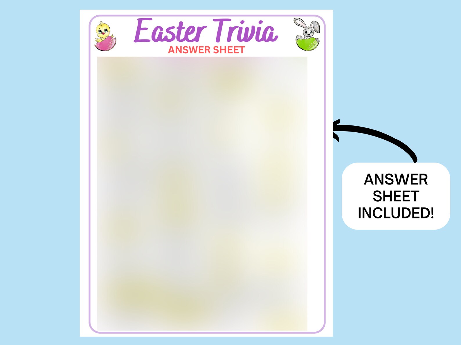 Easter Trivia丨easter Trivia Game Printable丨easter Trivia Facts丨easter ...