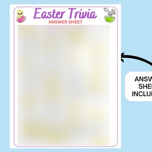 Easter Trivia丨easter Trivia Game Printable丨easter Trivia Facts丨easter ...