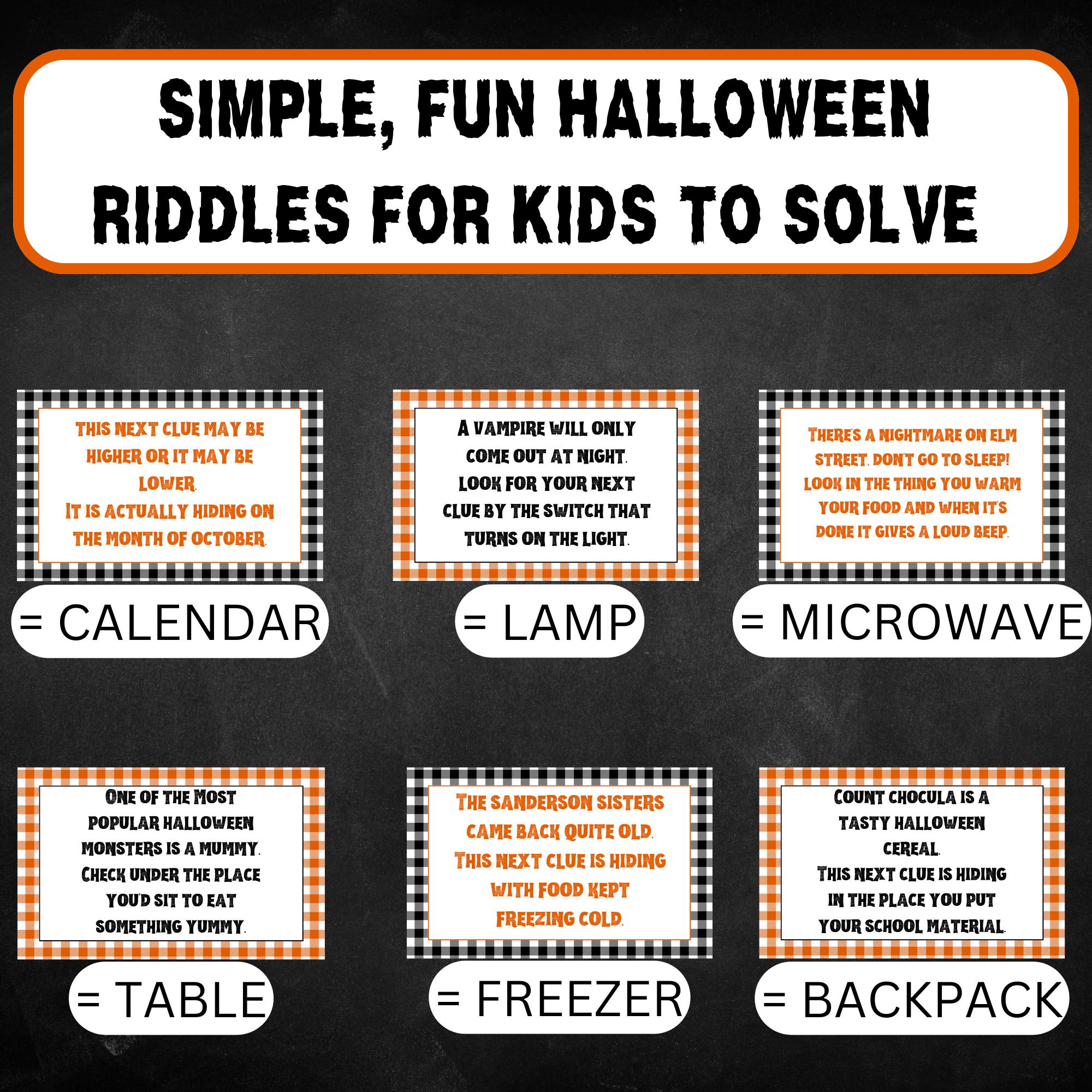 Halloween Scavenger Hunt for Kids丨indoor Treasure Hunt丨scavenger Hunt ...
