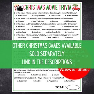 Christmas 5 Second Game | Printable Christmas Game | Christmas Party ...