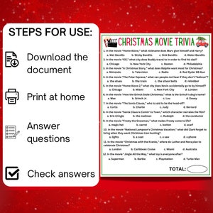 Christmas Movie Trivia | Christmas Movie Trivia Game | Christmas Party ...