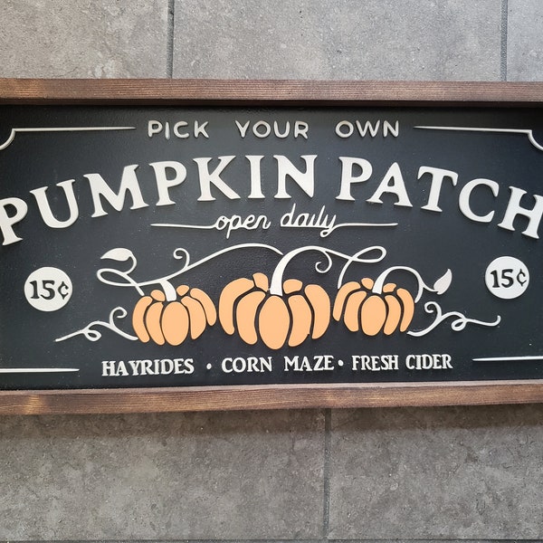 Pumpkin Patch Sign - Etsy