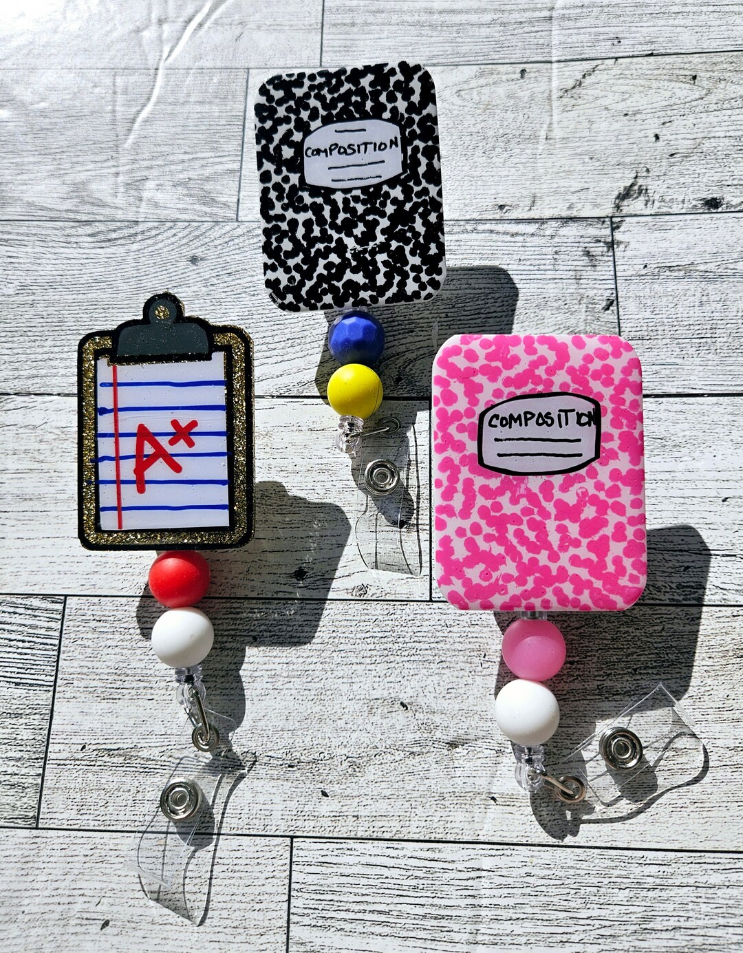 Teacher Themed Acrylic Badge Reels - Etsy