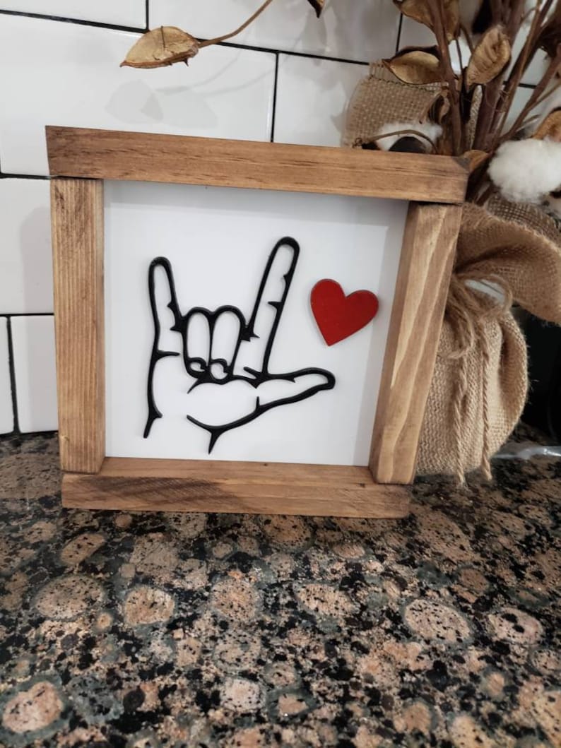 I Love You Hand Gesture Sign - Etsy