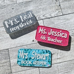 Personalized Acrylic Name Tags - Etsy