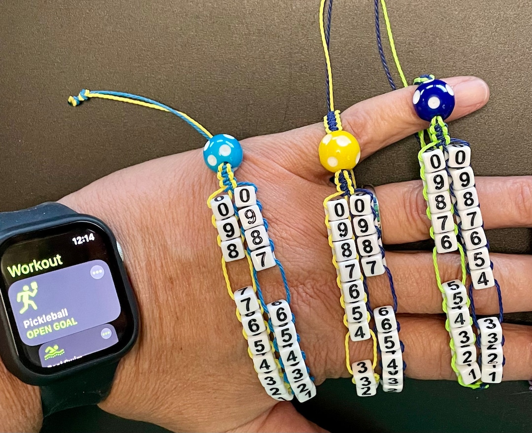 Pickleball Scorekeeper With 8 Colors to Choose From, 6mm White Number ...