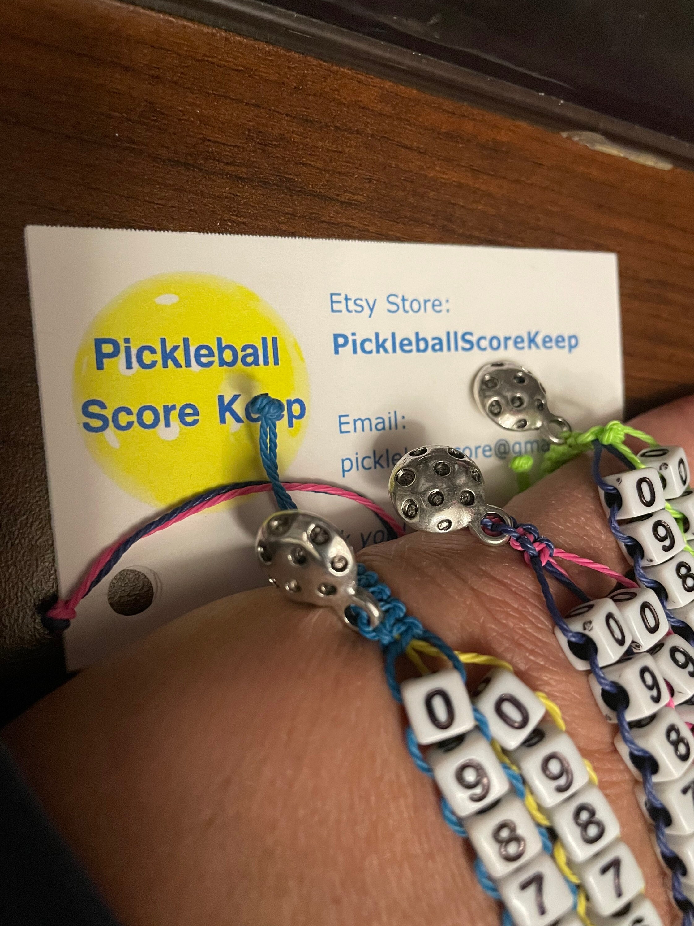 Custom Pickleball Scorekeeper White Beads, With Charm Unisex Size - Etsy