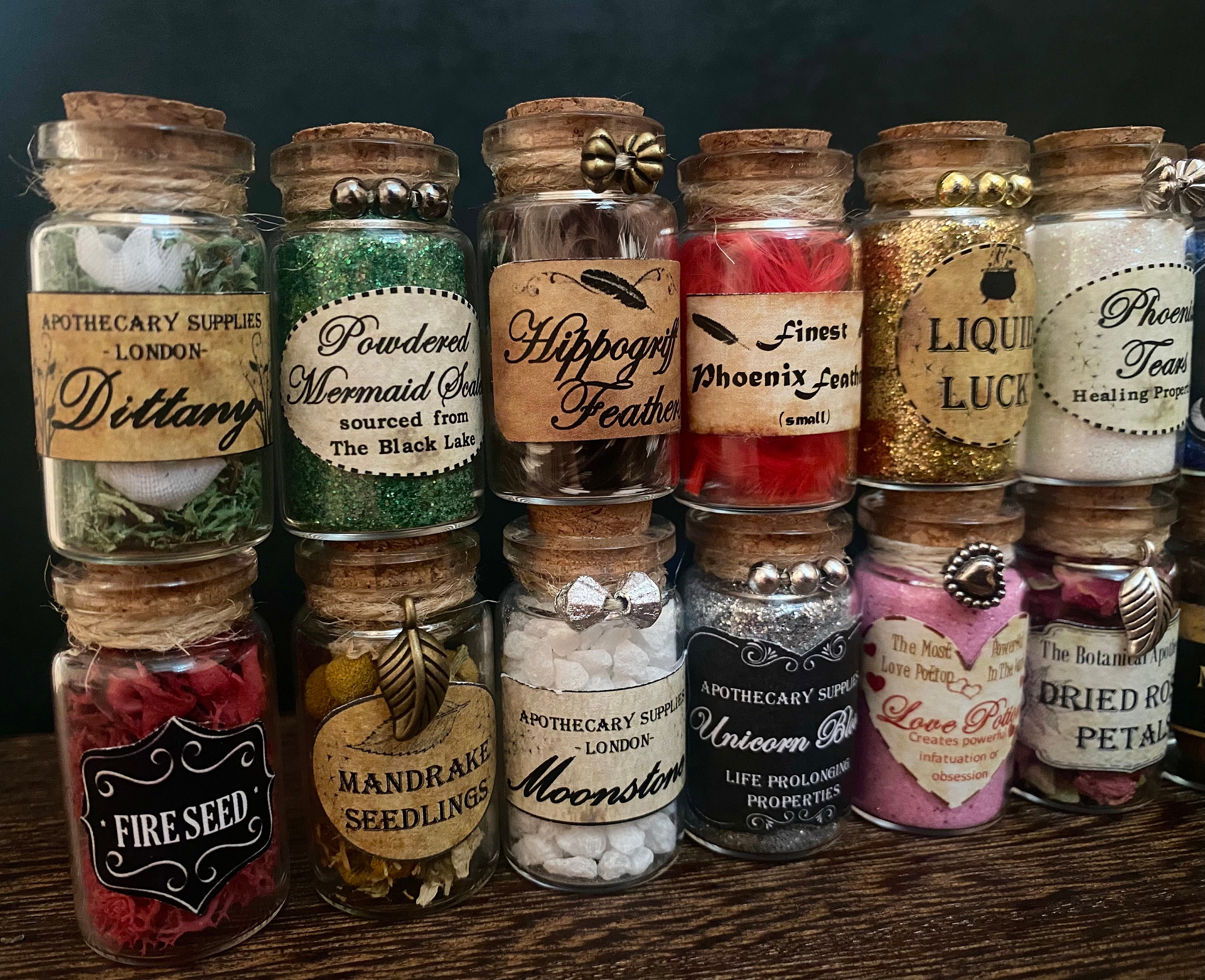 Magical Apothecary Miniature Potions Replicas decorative - Etsy UK
