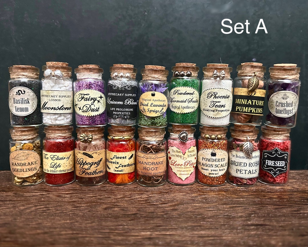 Magical Apothecary Miniature Potions Replicas decorative - Etsy
