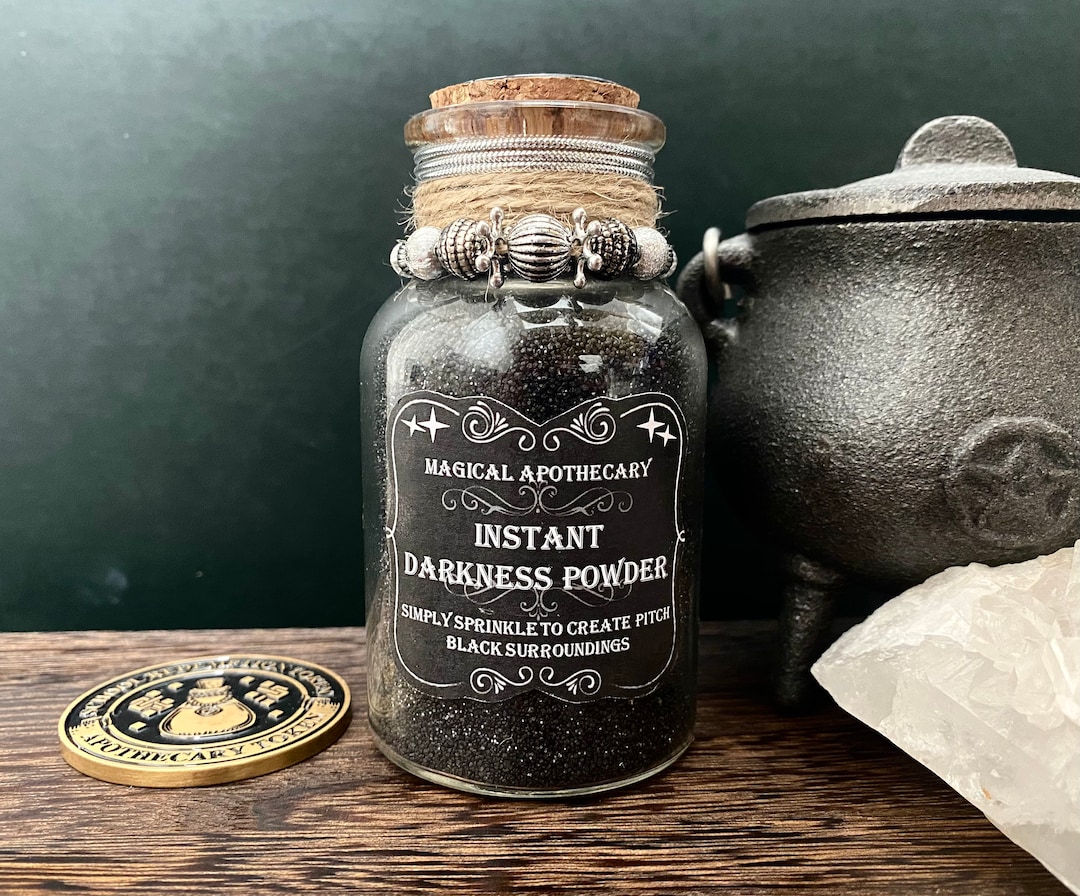Darkness Powder Magical Potions Ingredient Replicas - Decorative Glass ...