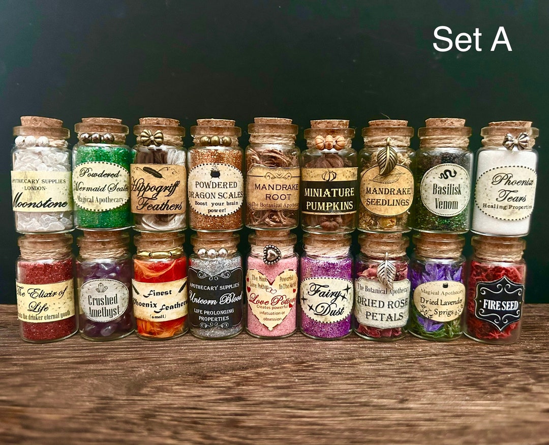 Magical Apothecary Miniature Potions Replicas decorative - Etsy