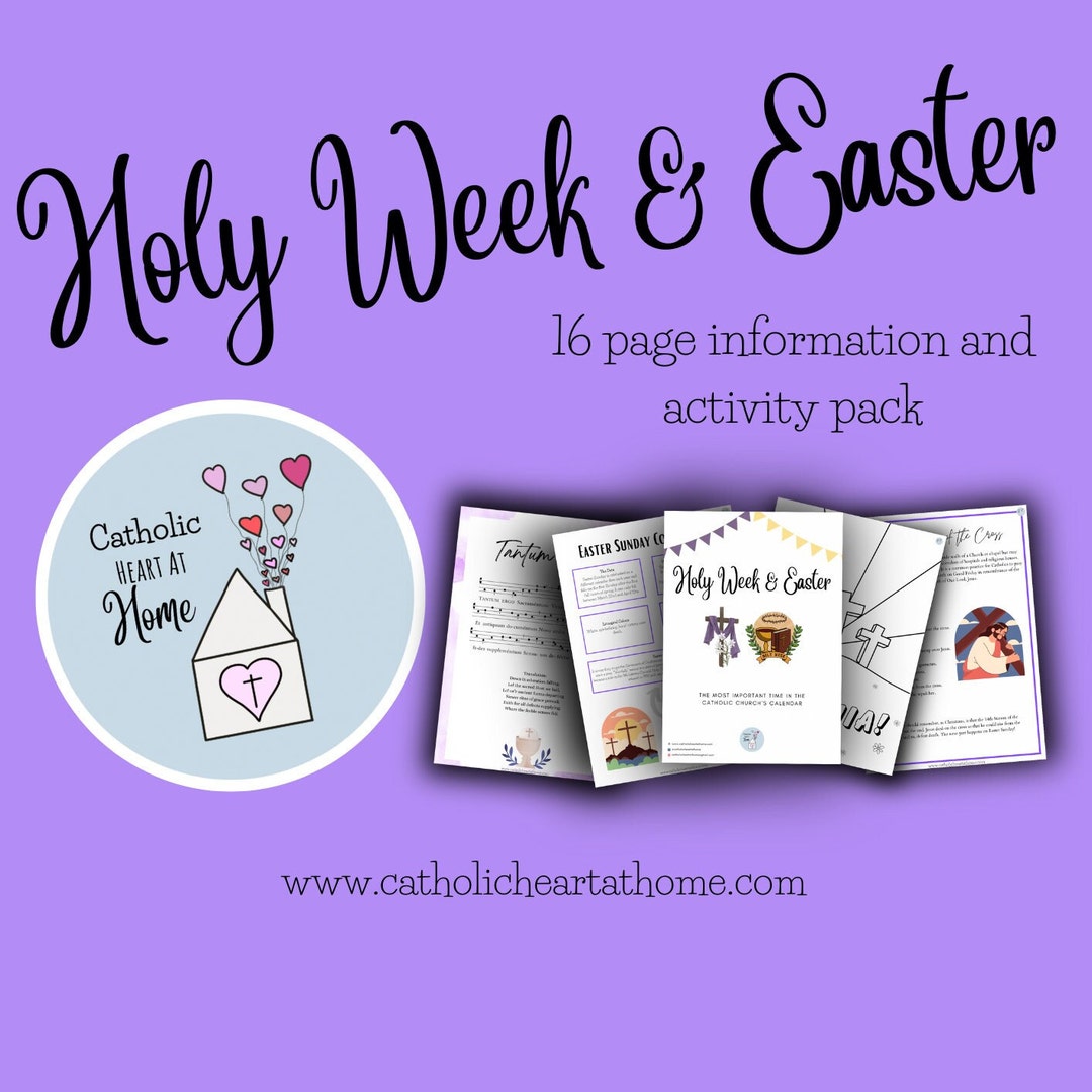 Holy Week and Easter Information and Activity Pack - Etsy