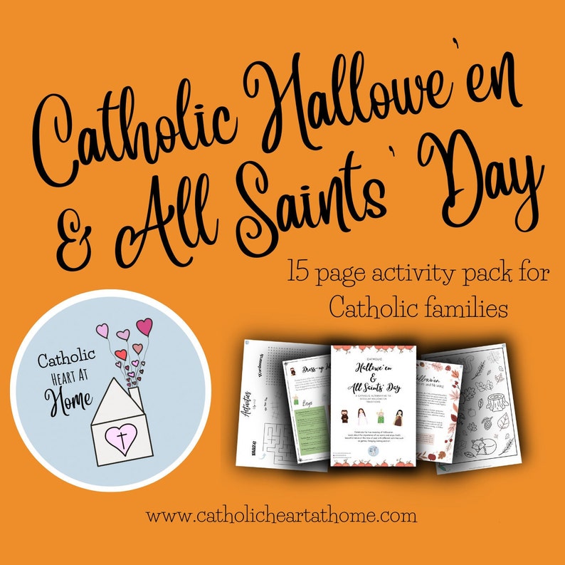 Catholic Halloween and All Saints Day Activity Pack - Etsy