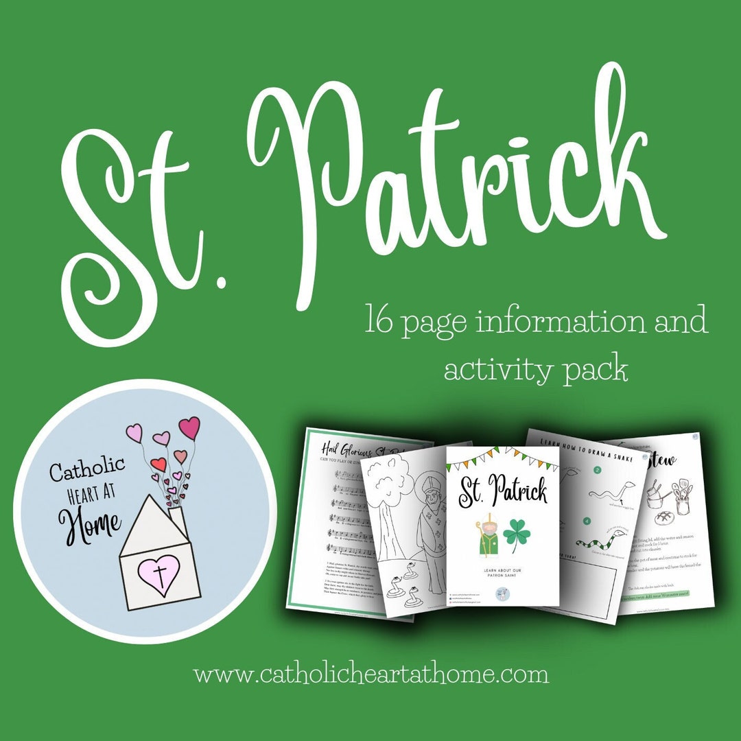 St. Patrick Information and Activity Pack - Etsy