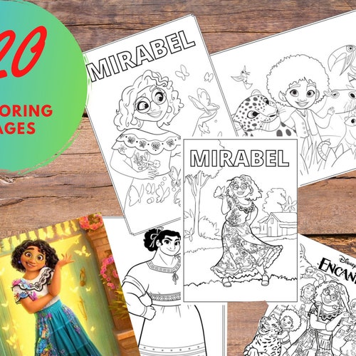 ENCANTO Mirabel Coloring Pages for Kids Printable Pdf Files - Etsy ...