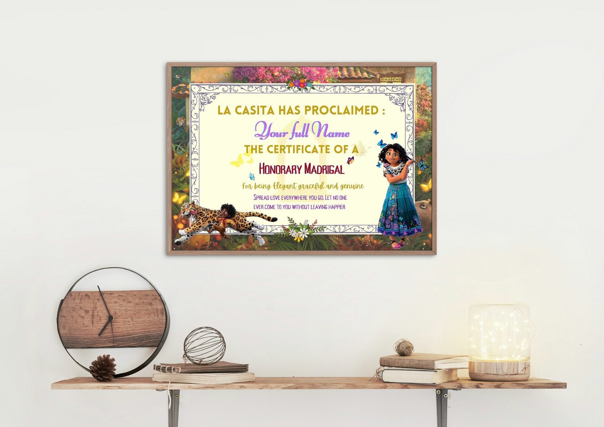 ENCANTO Mirabel Editable Party Certificate Kids Card Invite - Etsy