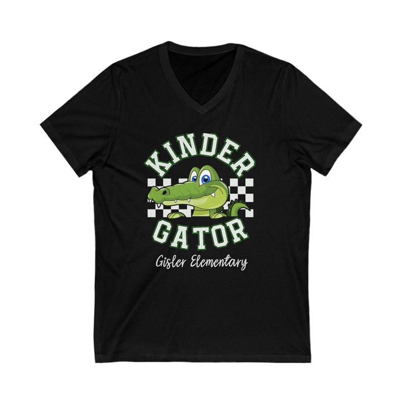 Kinder Gator - Gisler Elementary V-neck Shirt - Etsy