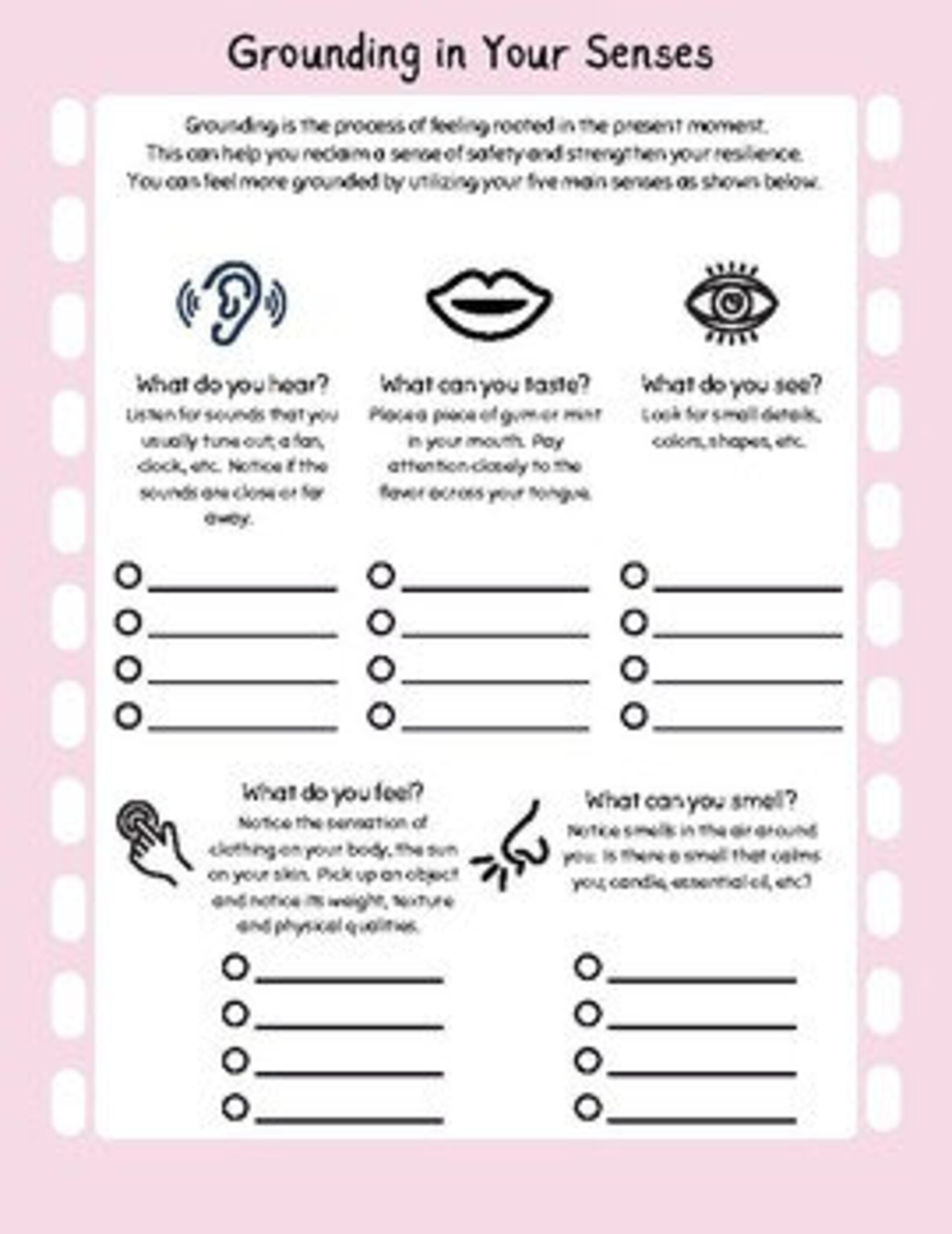 Grounding in Your Senses - Etsy