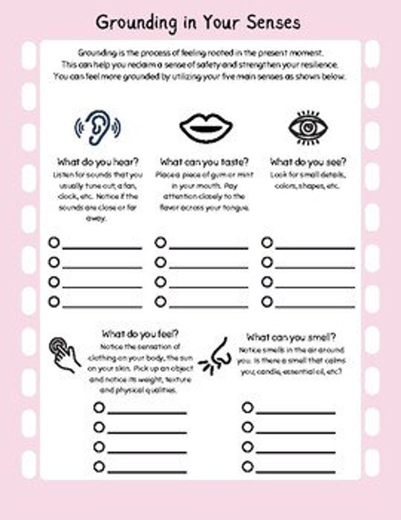 Grounding in Your Senses - Etsy