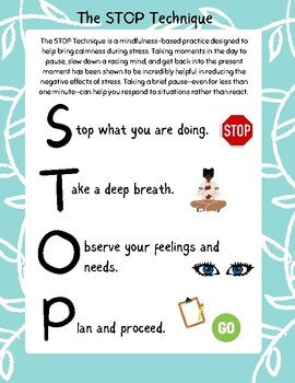 The Stop Technique - Etsy