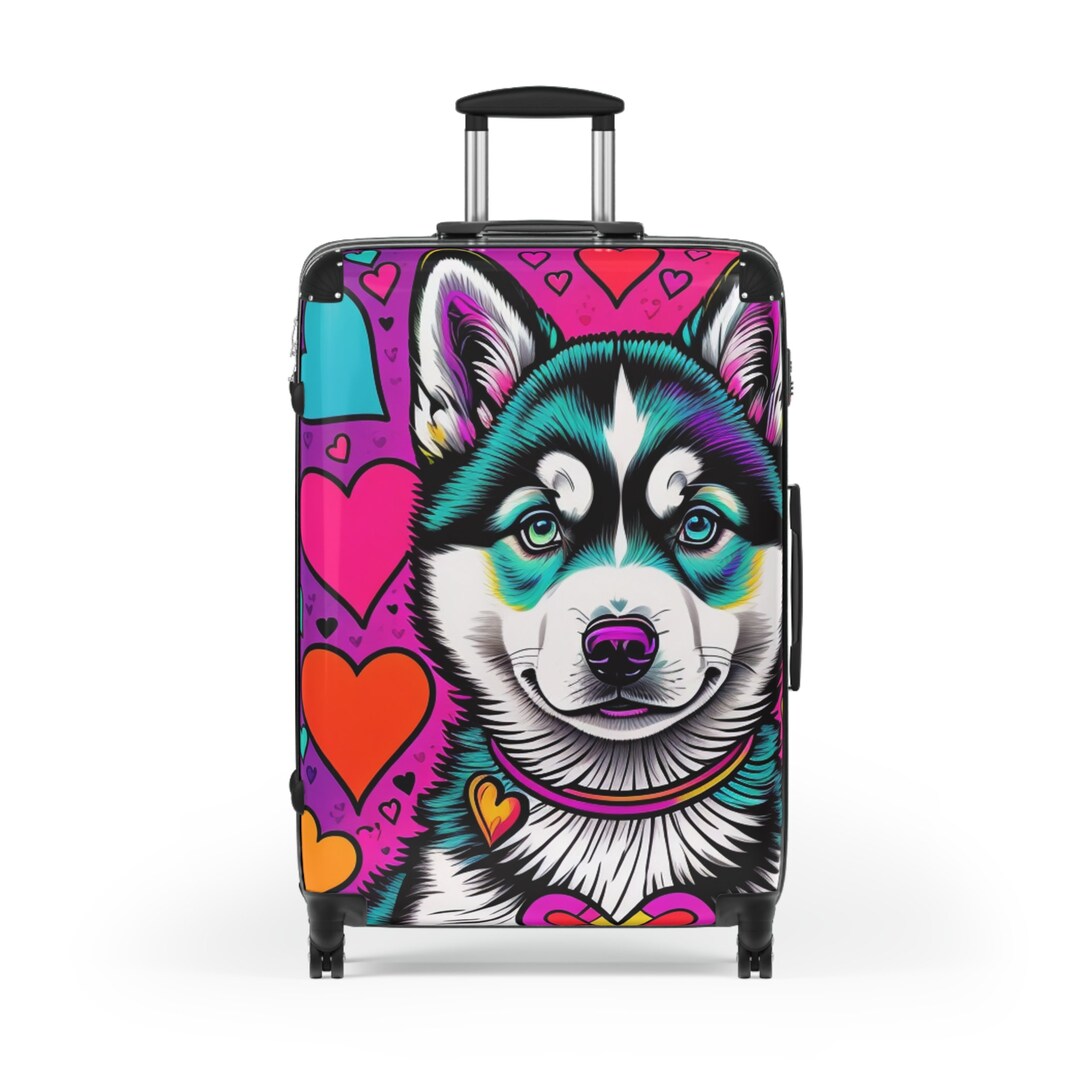 Kids Suitcase, Puppy, Husky, Luggage, Carry On, Travel, Teens, Suitcase ...