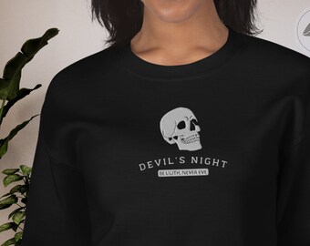 Devil's Night Sweatshirt Devil's Night Series by - Etsy