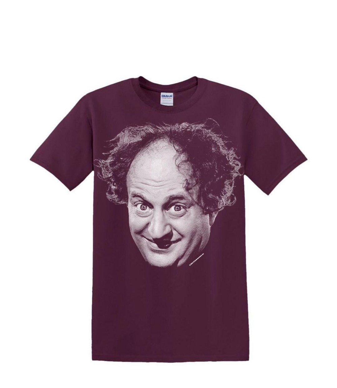 T-shirt THREE STOOGES LARRY Headshot Humor Funny Humor Curly Moe Shemp ...