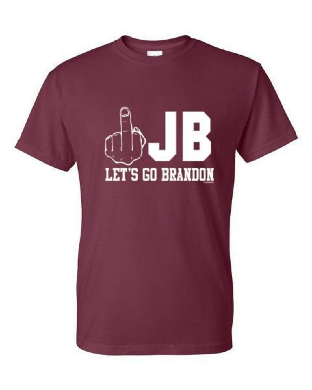 T-shirt LET'S GO BRANDON Middle Finger Flip off Adult - Etsy
