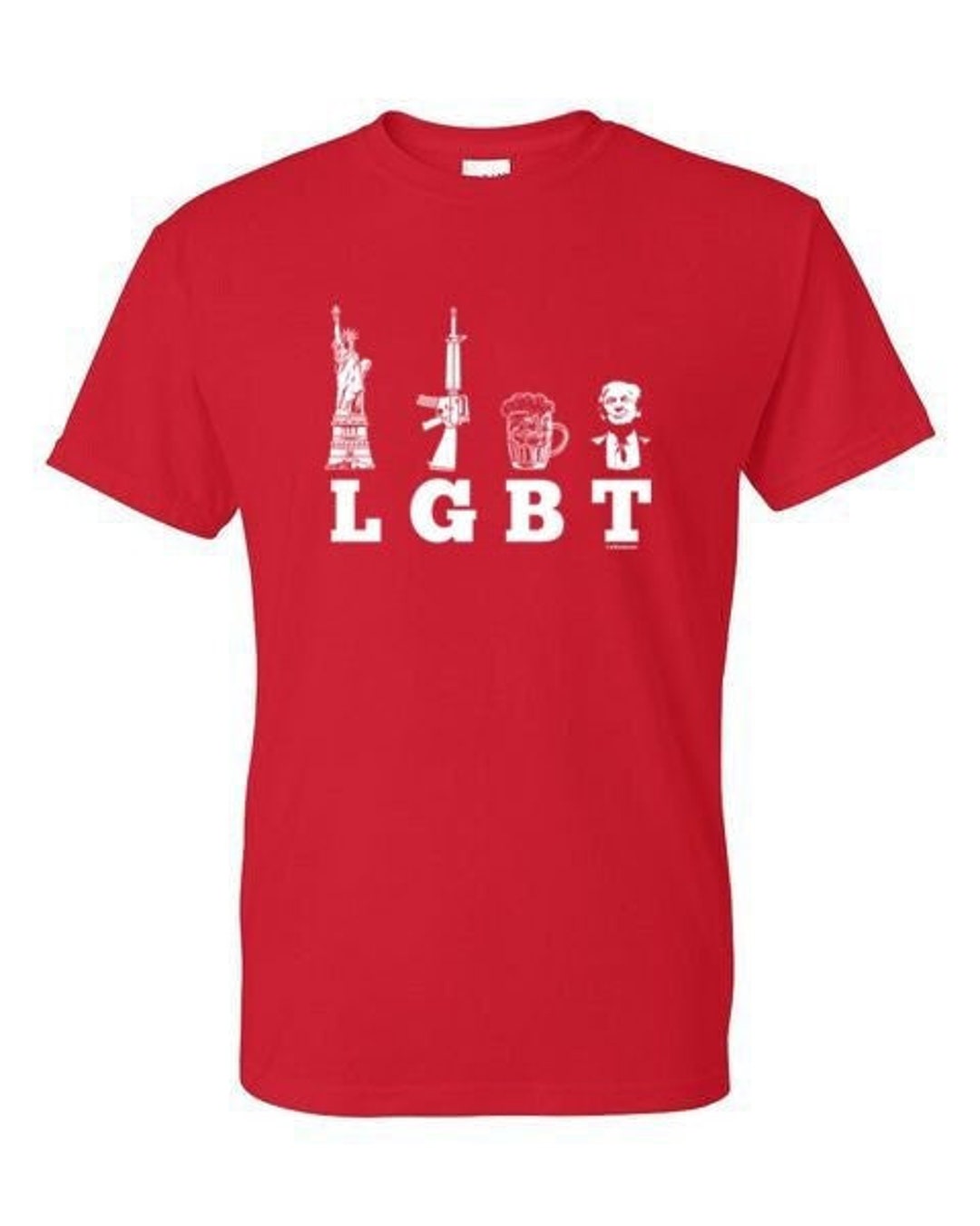 T-shirt - LGBT Liberty Guns Beer and Trump - Adult - Etsy