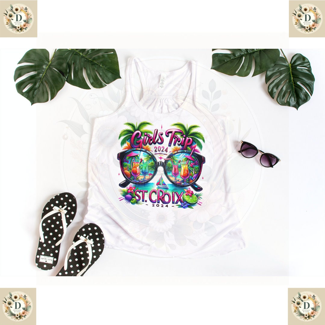 Girl's Trip St. Croix 2024 Women's Ideal Racerback Tank - Etsy