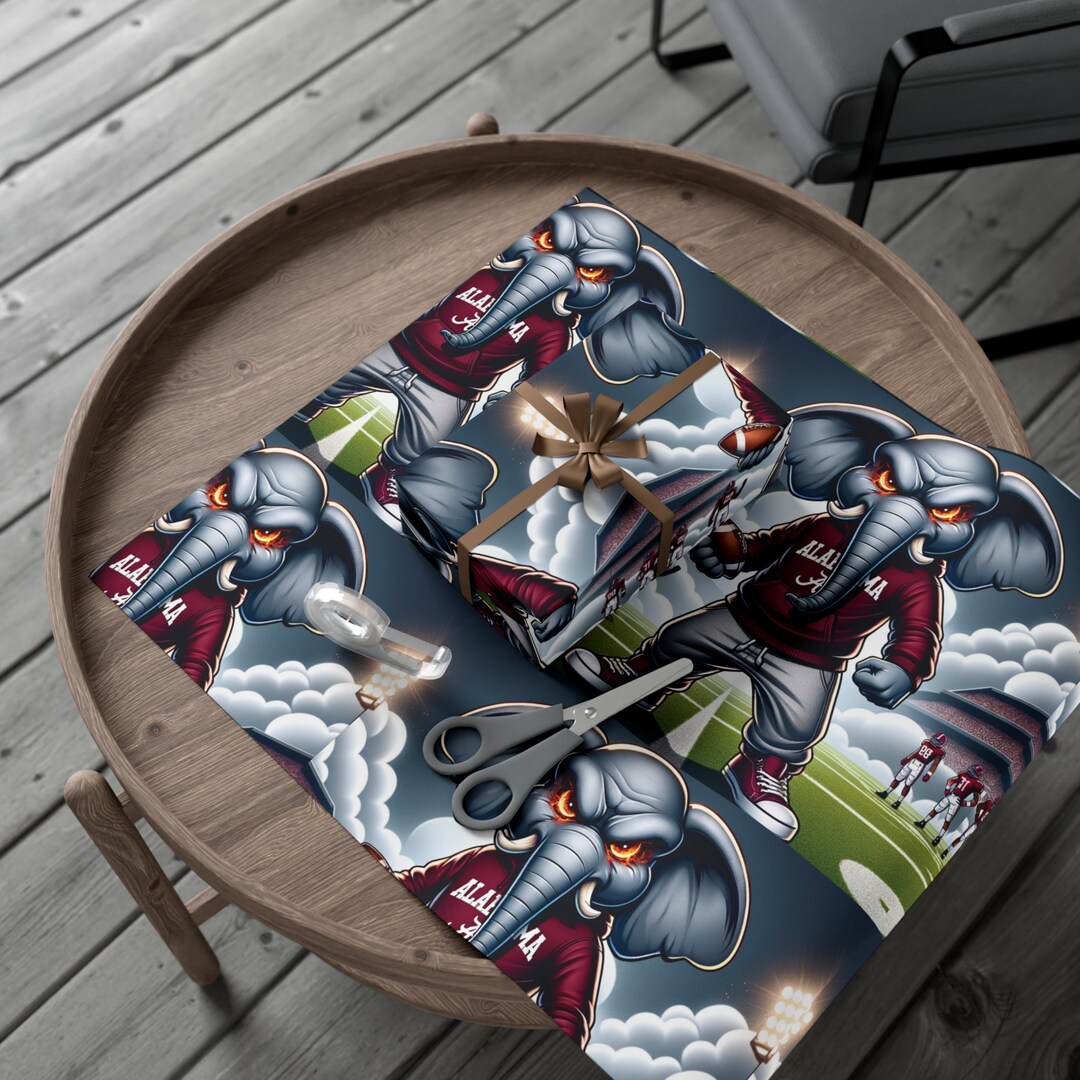 Alabama Roll Tide Gift Wrapping Paper - Etsy