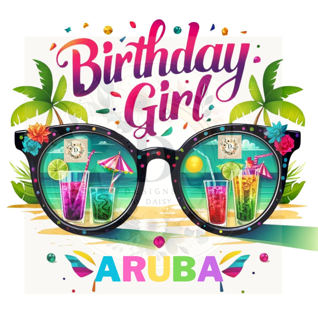 Birthday Girl Aruba PNG - Etsy