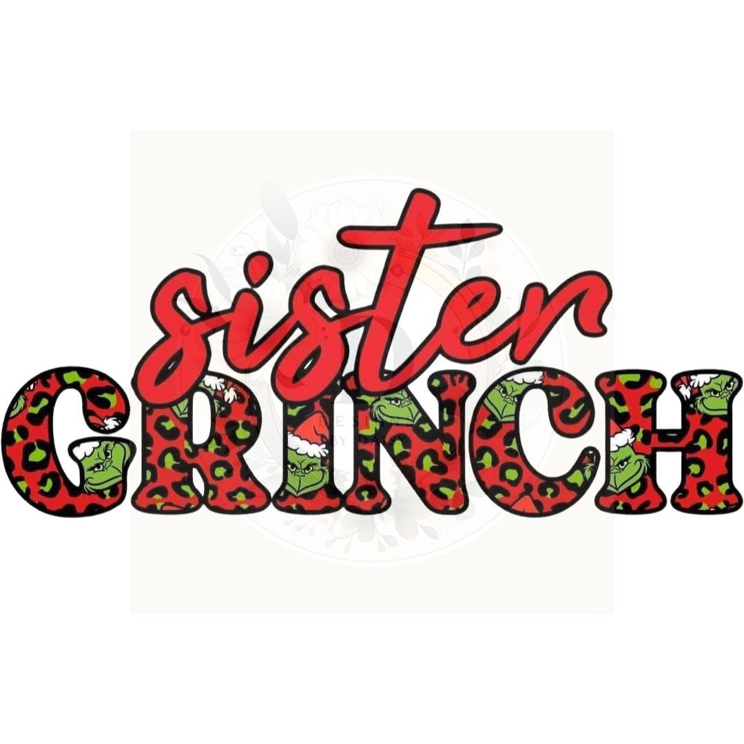 Sister Grinch PNG: Holiday Mischief, DIY Crafts (digital Download) - Etsy