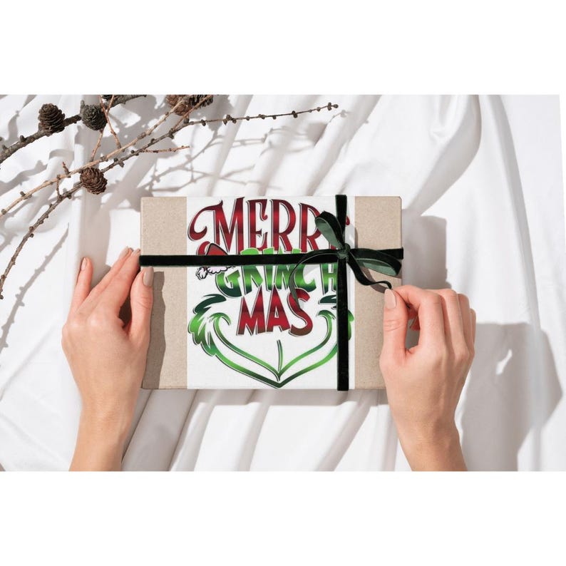 Merry Grinchmas PNG File: Holiday Craft Design (digital Download) - Etsy
