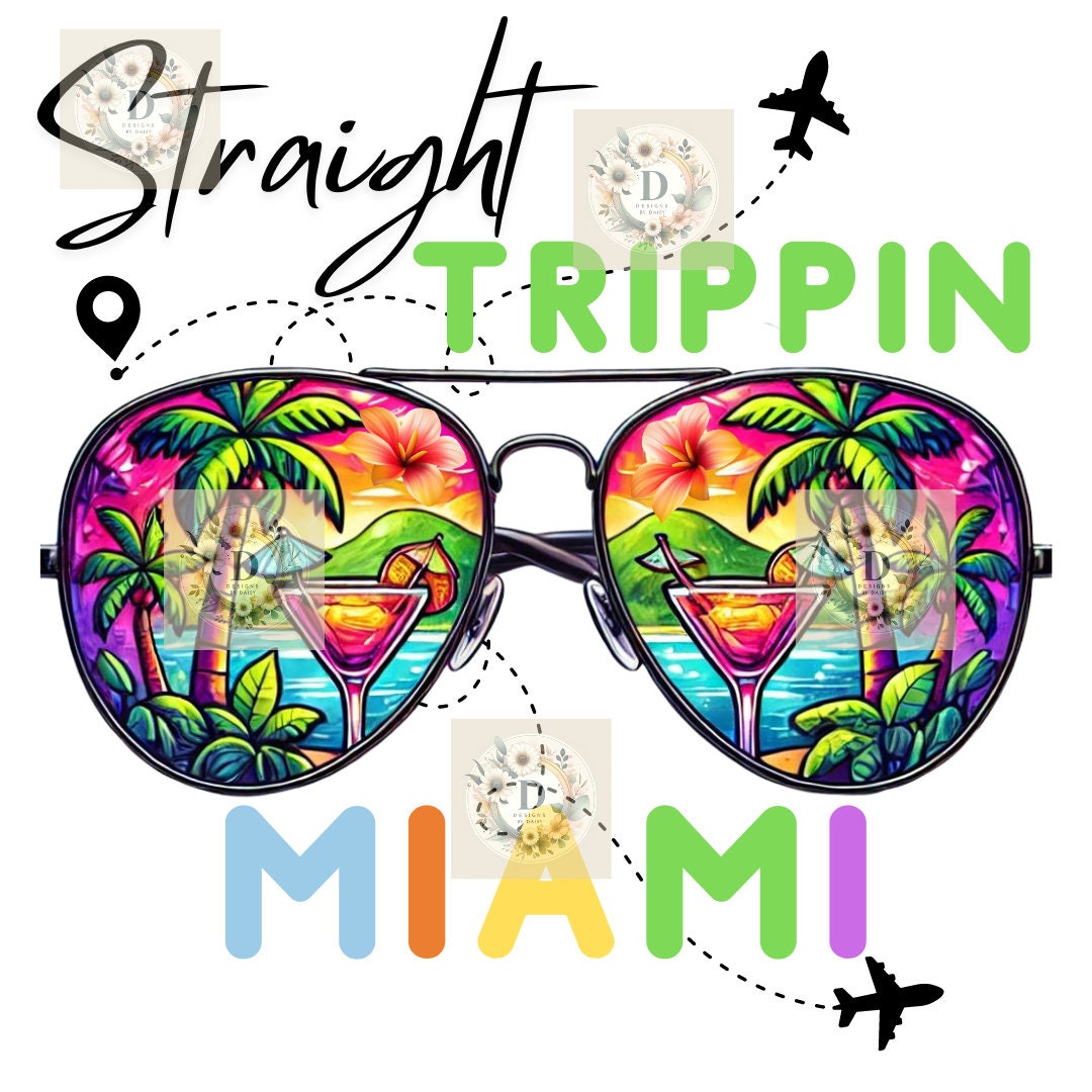 Straight Trippin Miami PNG - Etsy