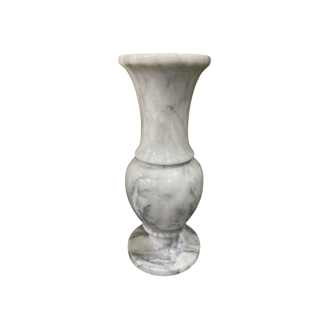 White Marble Flower Vase H25cm - Etsy