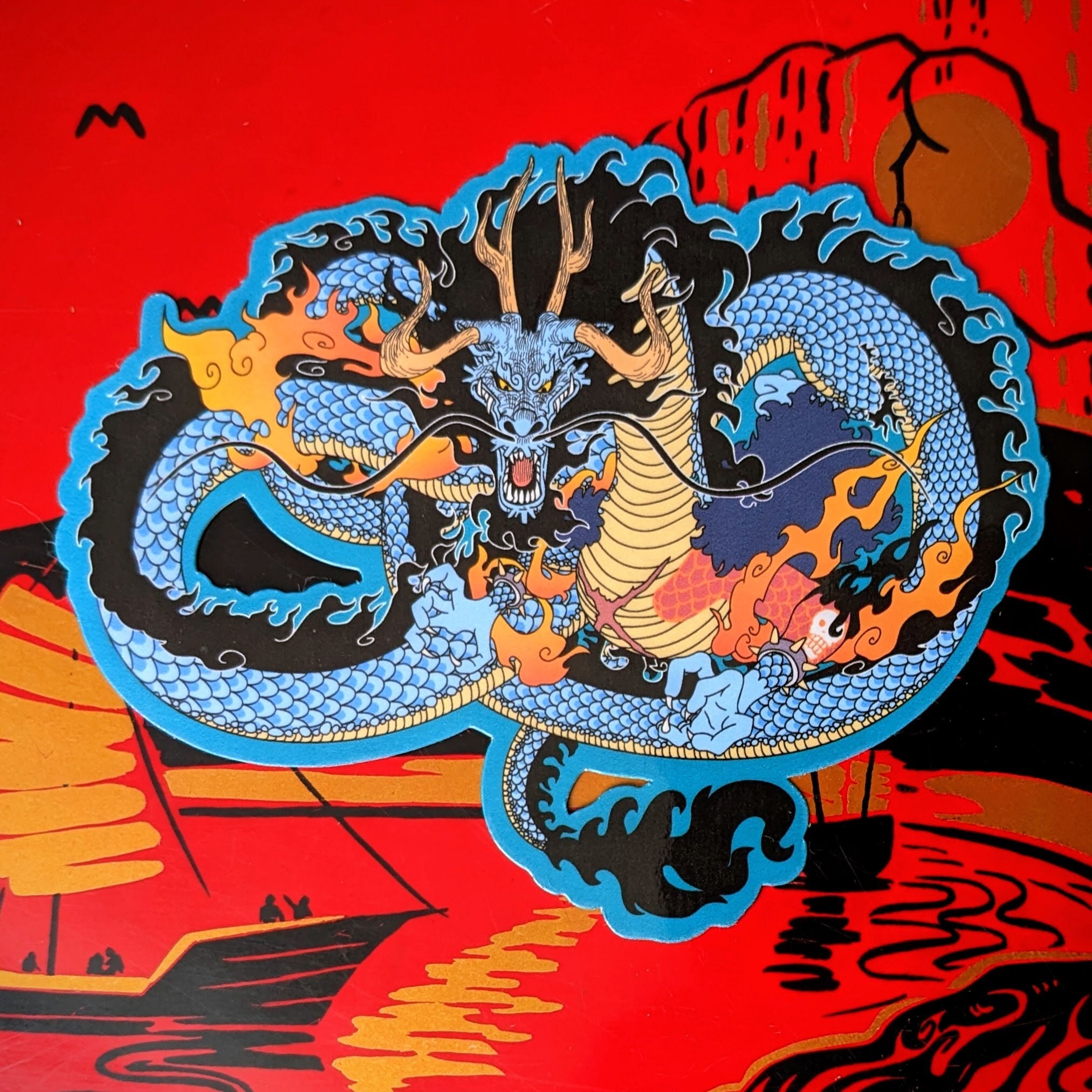 Emperor Dragon Form Sticker ~ XL Vinyl Waterproof Sticker 5" - Etsy