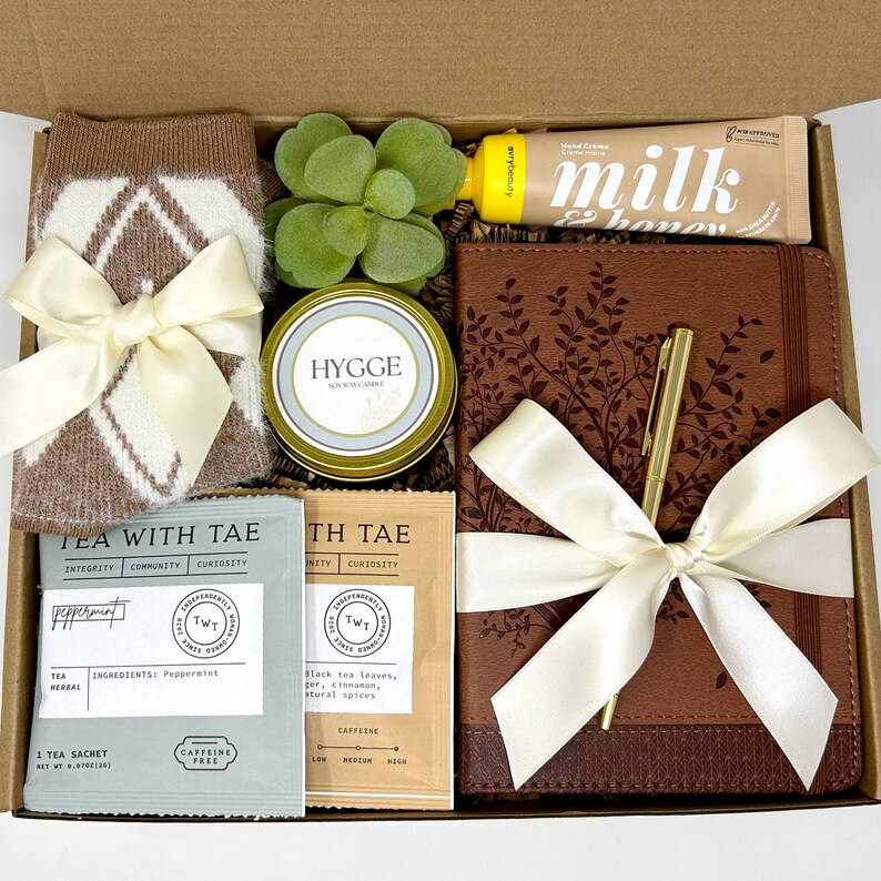 Mindfulness Self Box for Women, Care Package for Her With Artisan ...