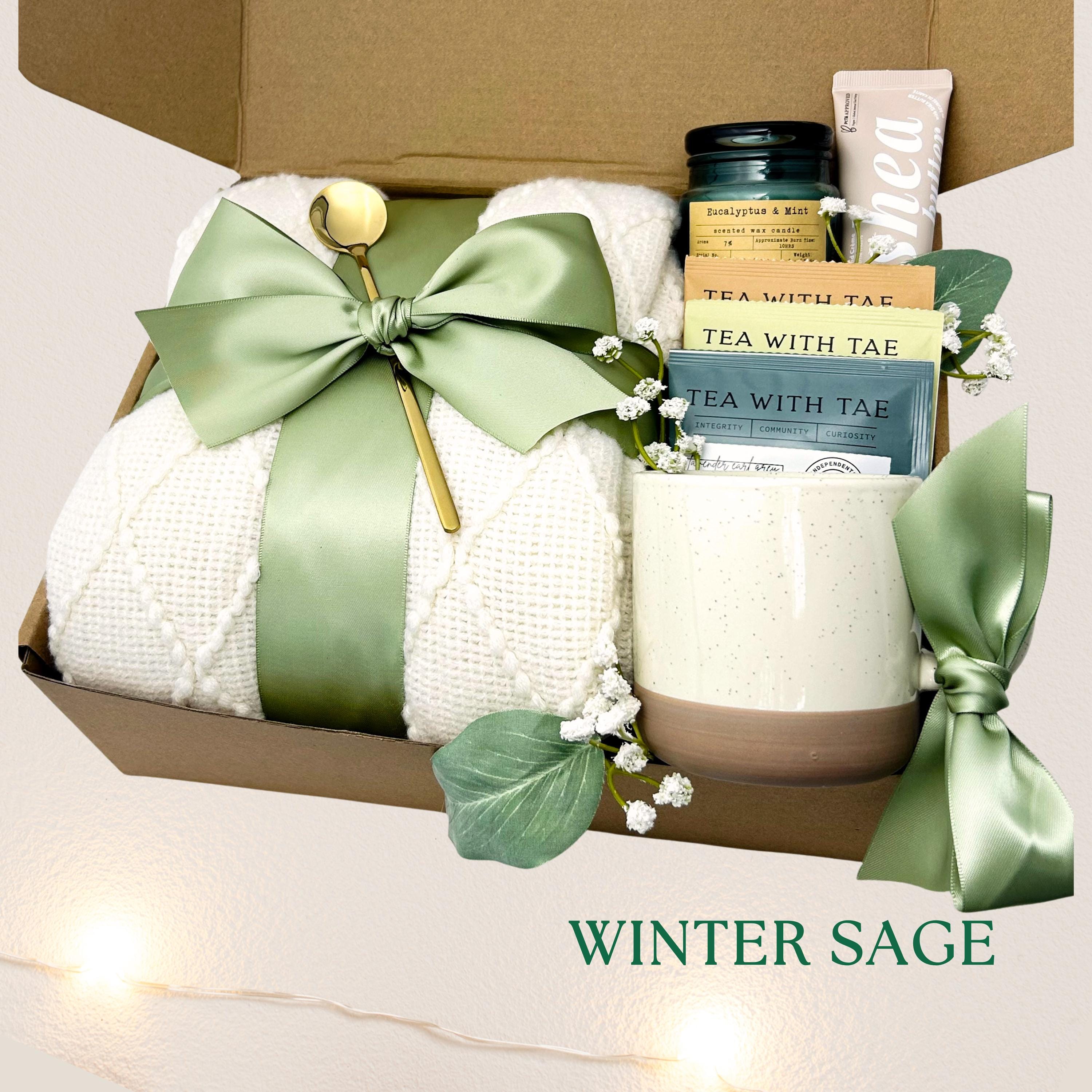 Seasonal Thank You Gift Box, Self Care Gift Basket, Holiday Box With ...