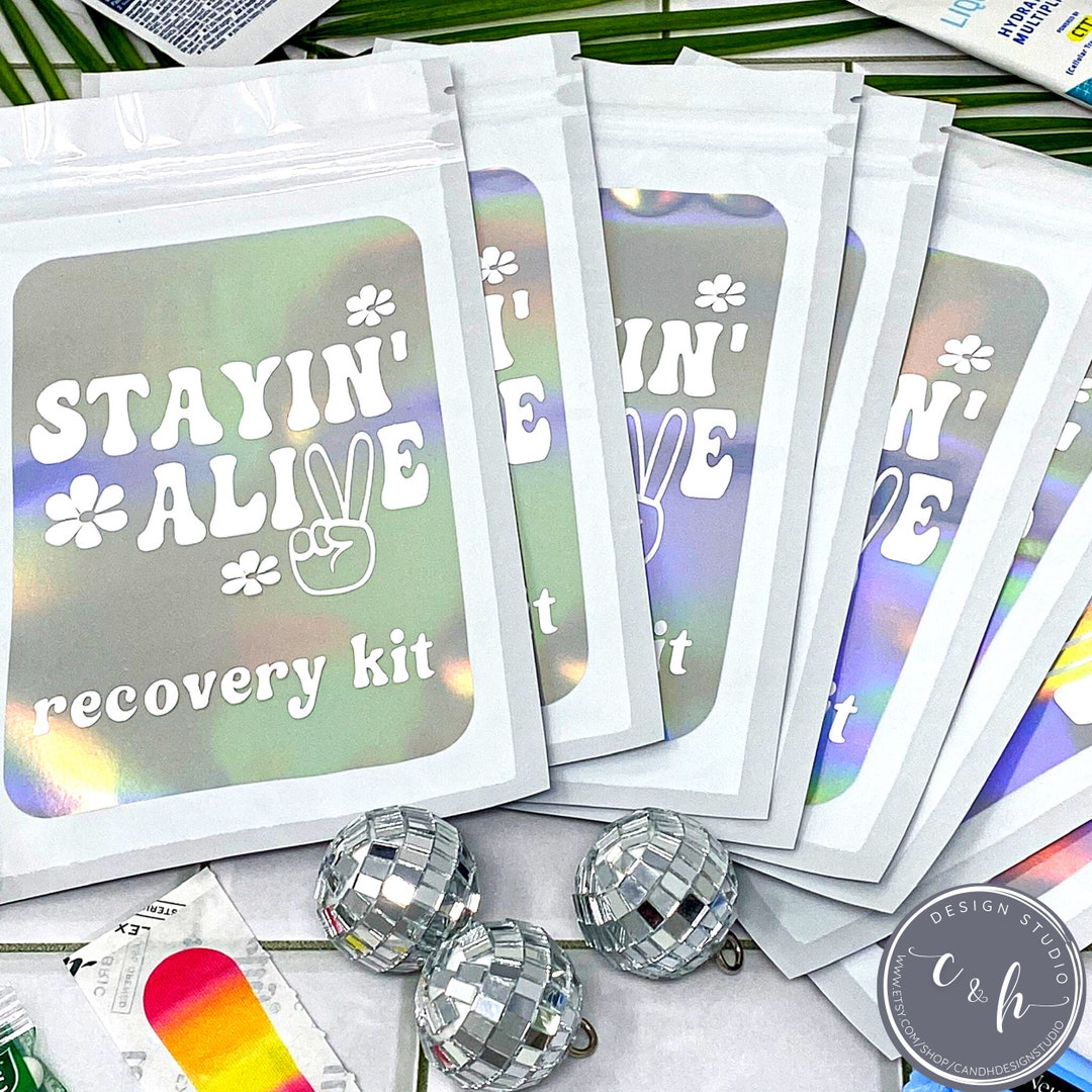 Disco Bachelorette Party Stayin Alive Recovery Kit Last - Etsy
