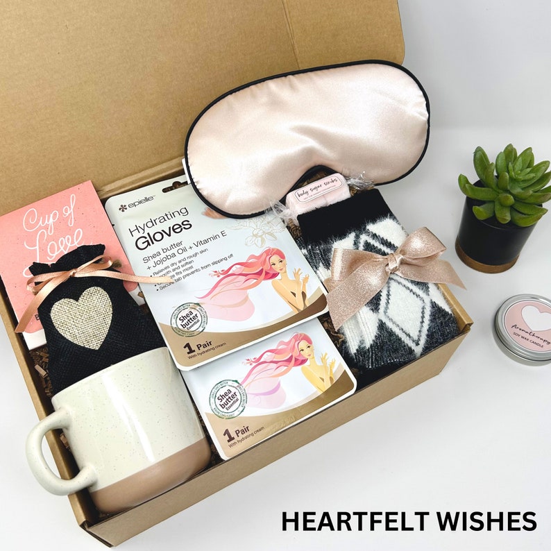 Mindfulness Self Box for Women, Care Package for Her With Artisan ...