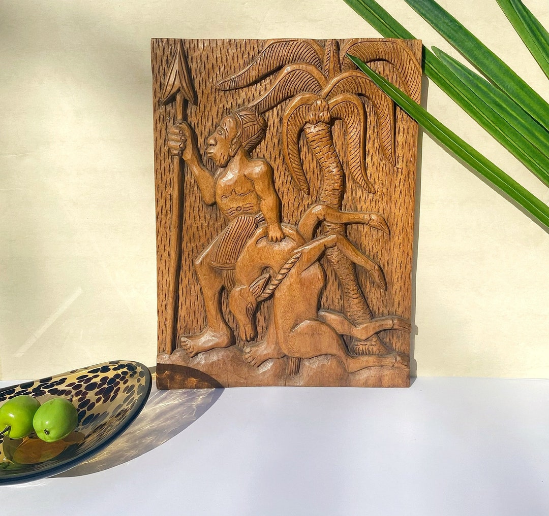 Wooden African Wall Plaque - Etsy