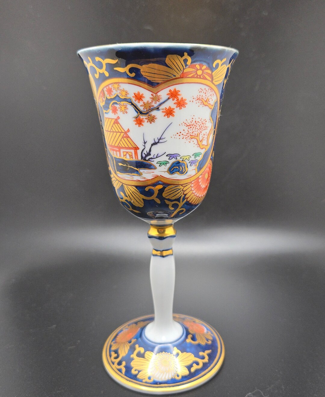 Japanese Arita Yaki Wine Glass - Etsy