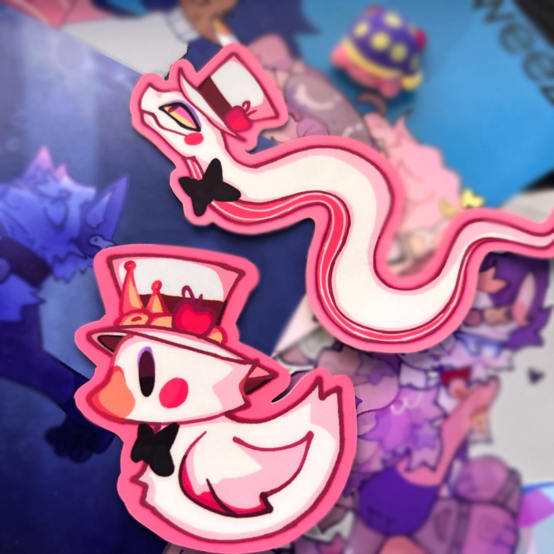 Snake & Duck Lucifer | Hazbin Hotel Matte Sticker - Etsy