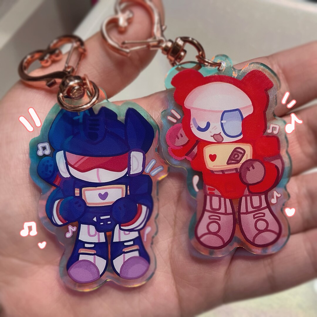 Soundwave & Blaster Transformers G1 Rainbow Acrylic Keychain - Etsy