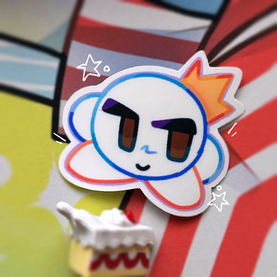 Prince Fluff Kirbee Sticker - Etsy